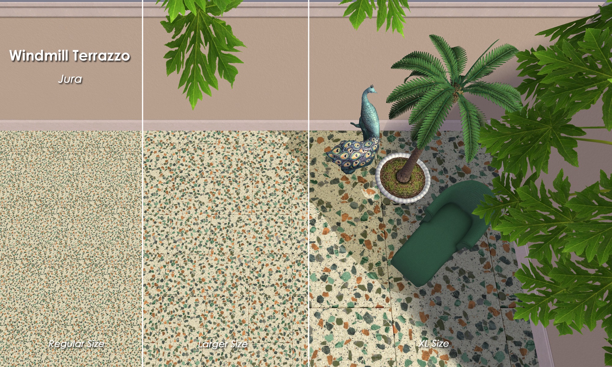 Mod The Sims - Windmill Terrazzo ~ 14 Color Options in 3 Sizes