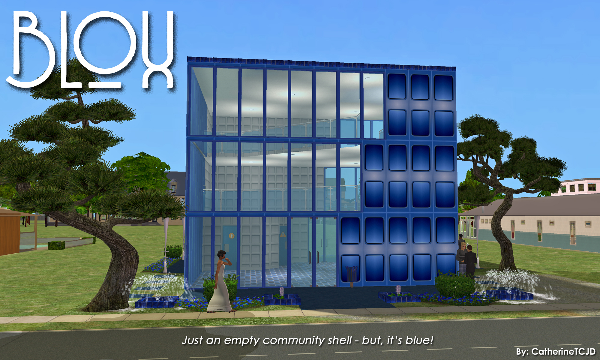 Mod The Sims - BLOX - An Empty Community Shell ...that's blue!