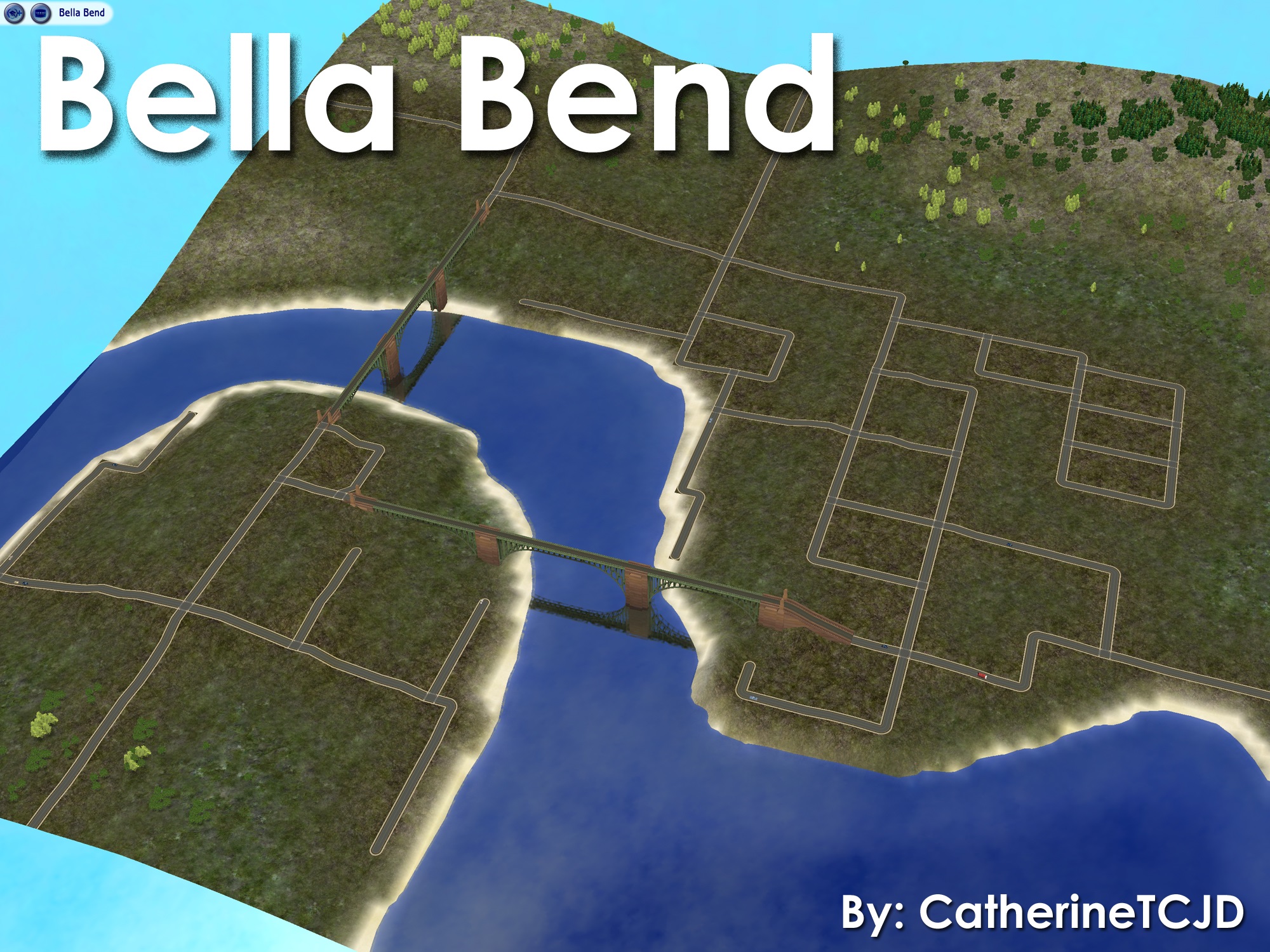 Mod The Sims - Bella Bend ~ A Riverside Map For You To Customize