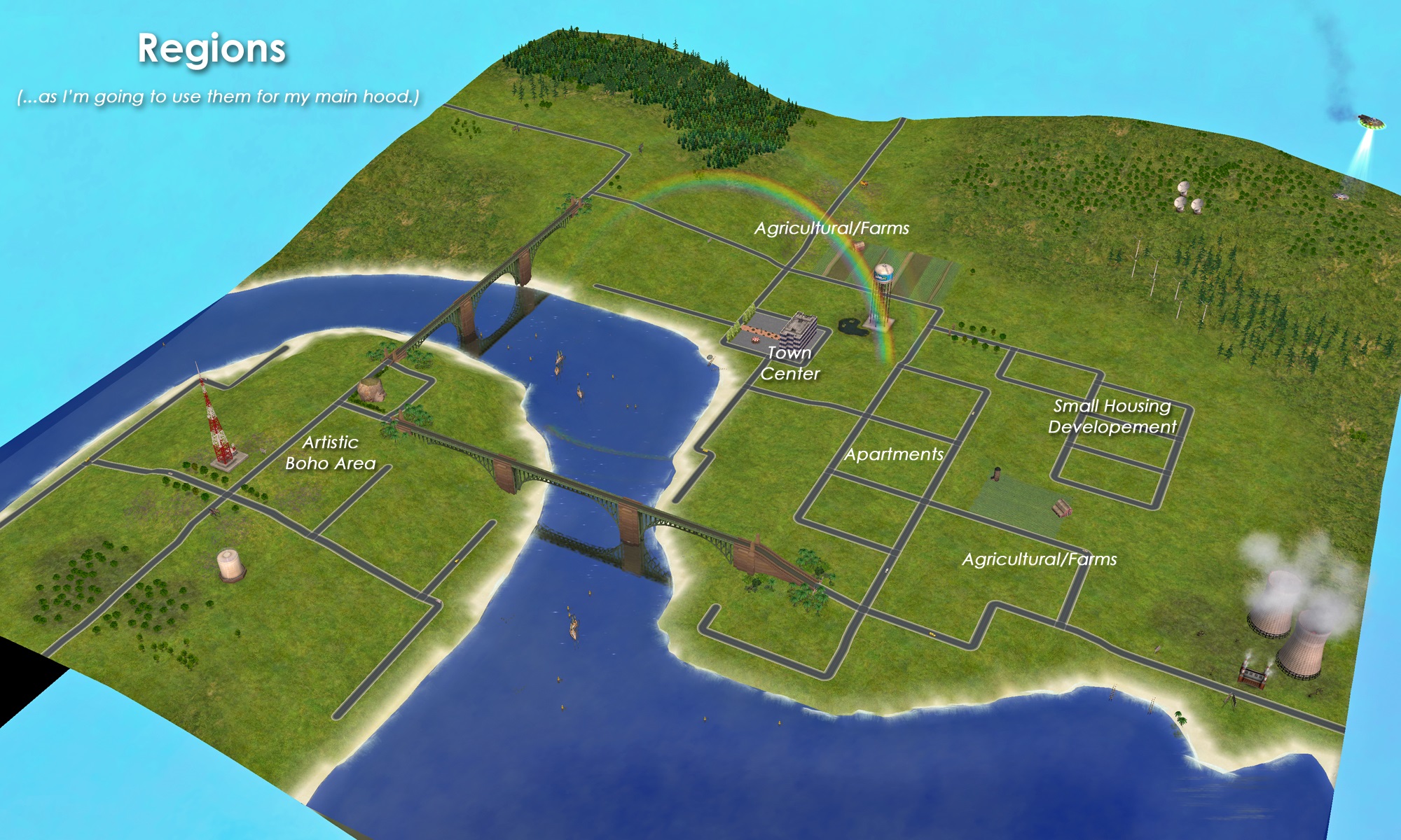 Mod The Sims - Bella Bend ~ A Riverside Map For You To Customize