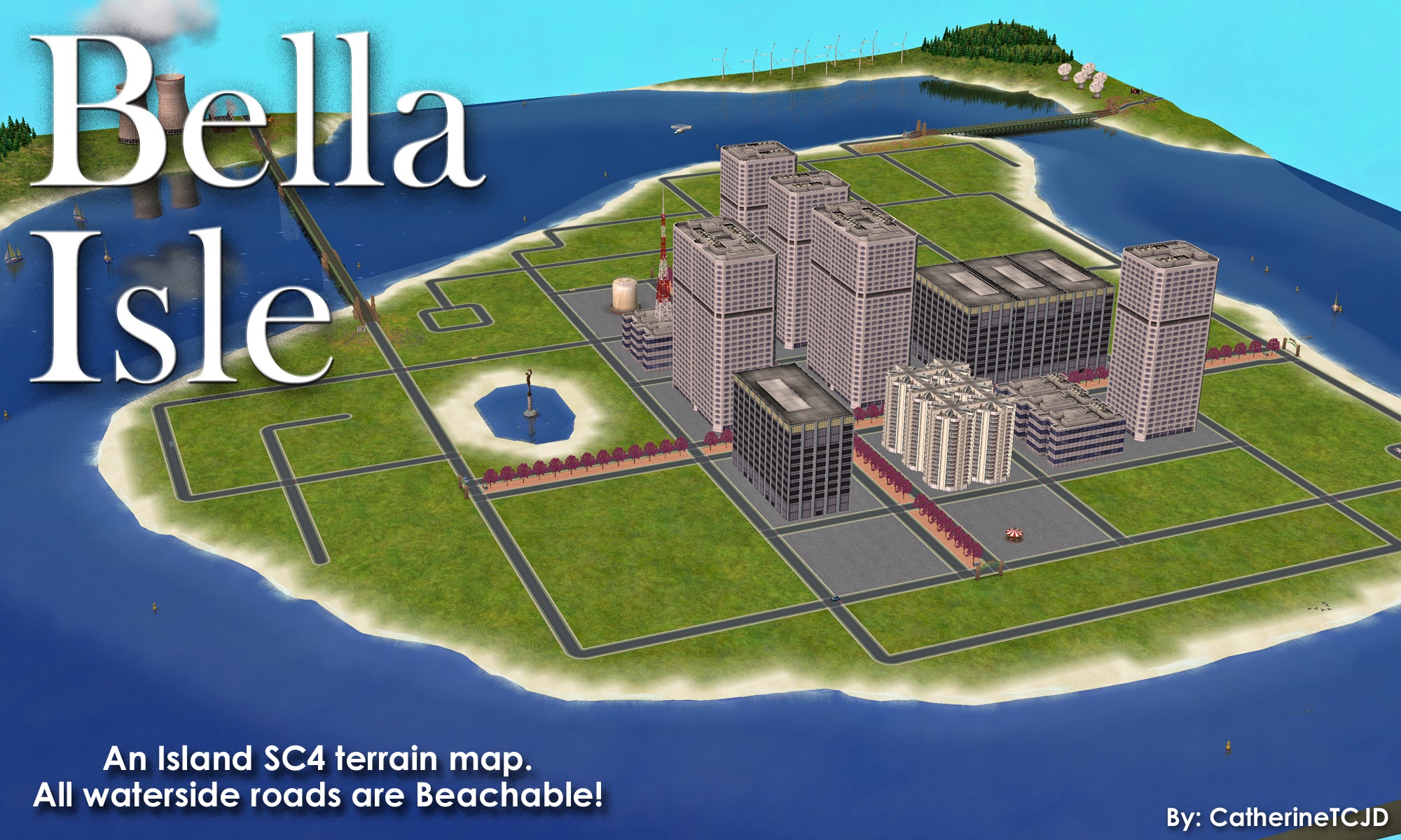 Mod The Sims - Bella Isle ~ a customizable island terrain map