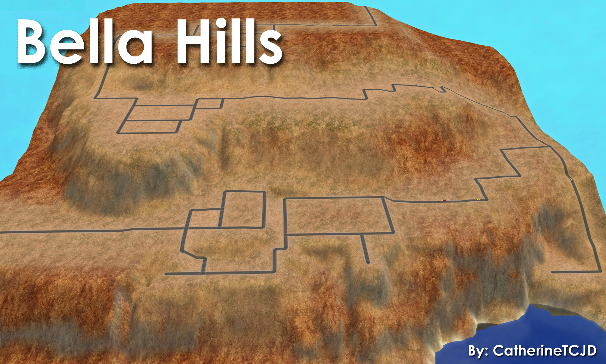 Mod The Sims - Bella Hills ~ a terraced customizable terrain map