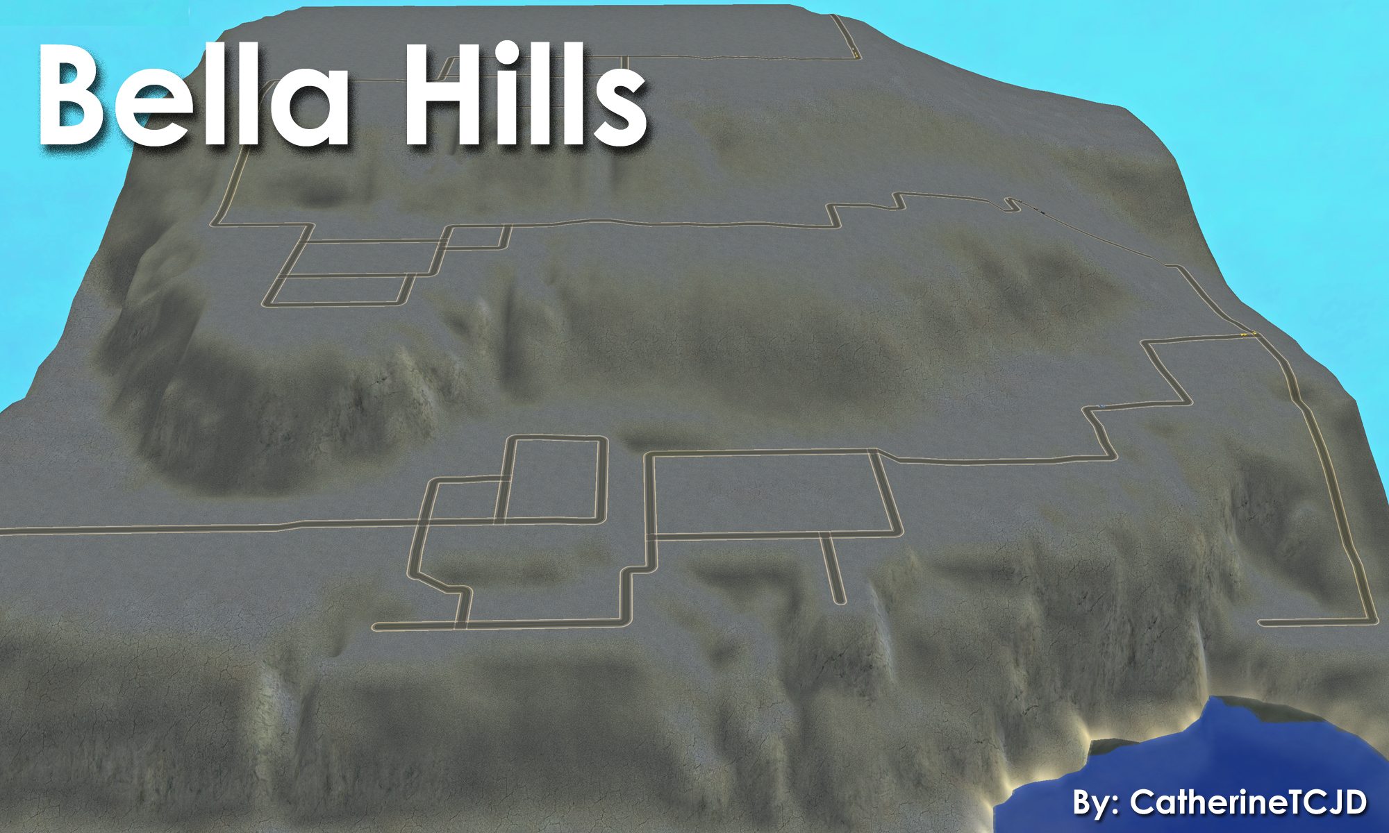 Mod The Sims - Bella Hills ~ a terraced customizable terrain map