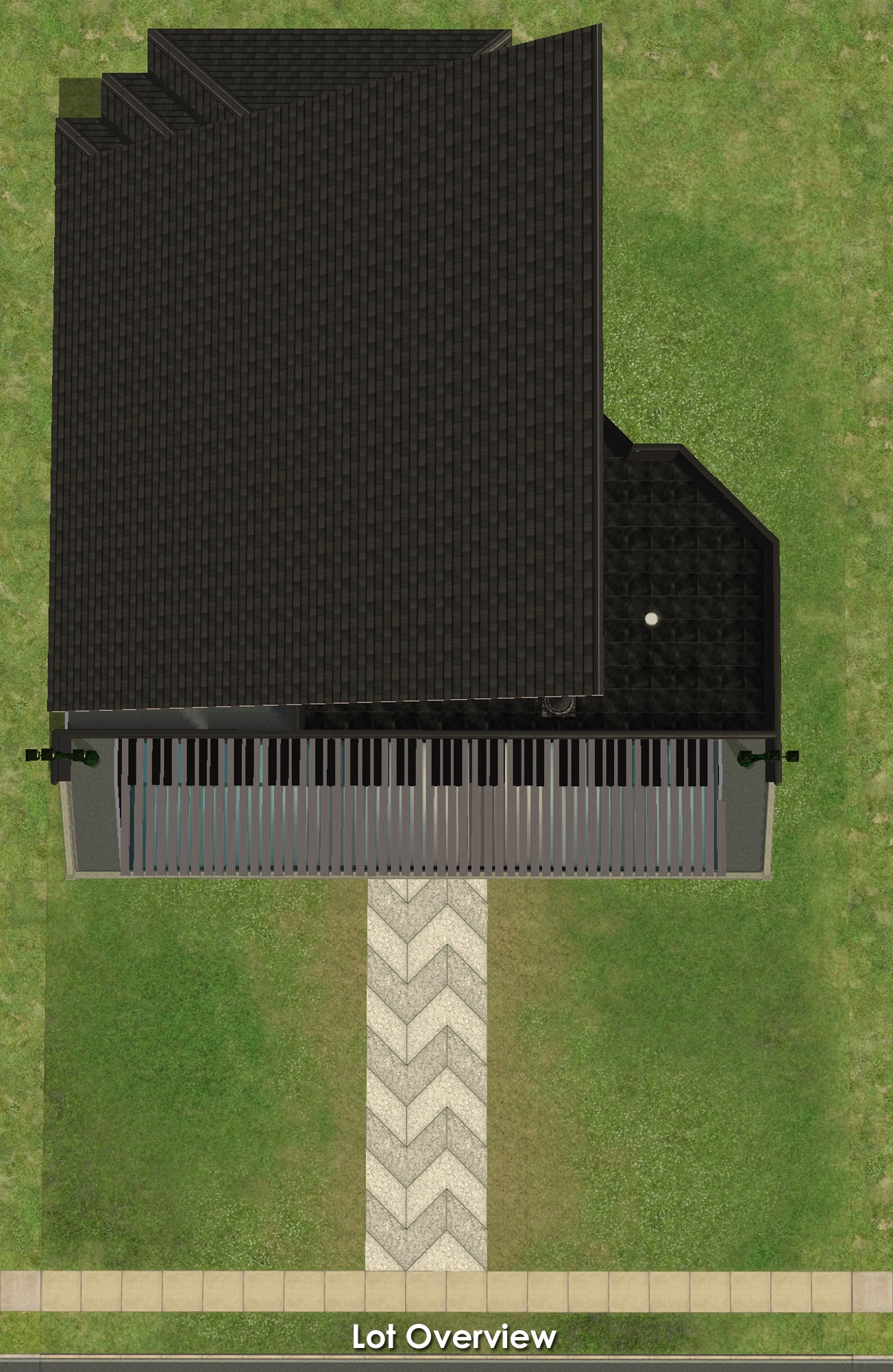 Mod The Sims - The Piano - An Empty Community Lot Shell for You to Finish