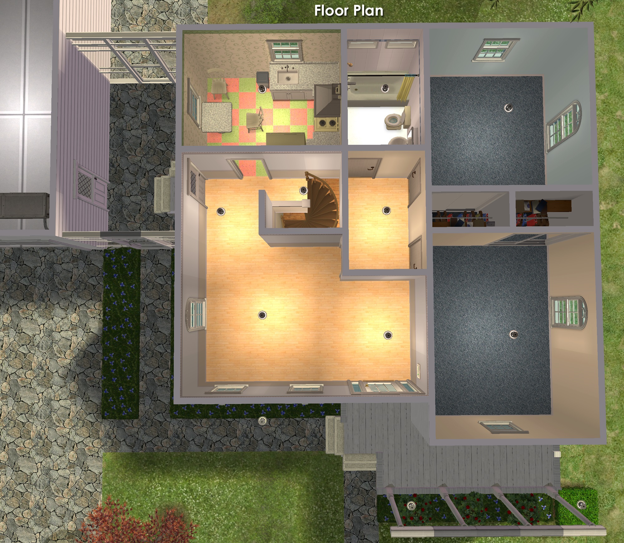 Mod The Sims - The 1946 Project - House Number 4 of 12. No CC.