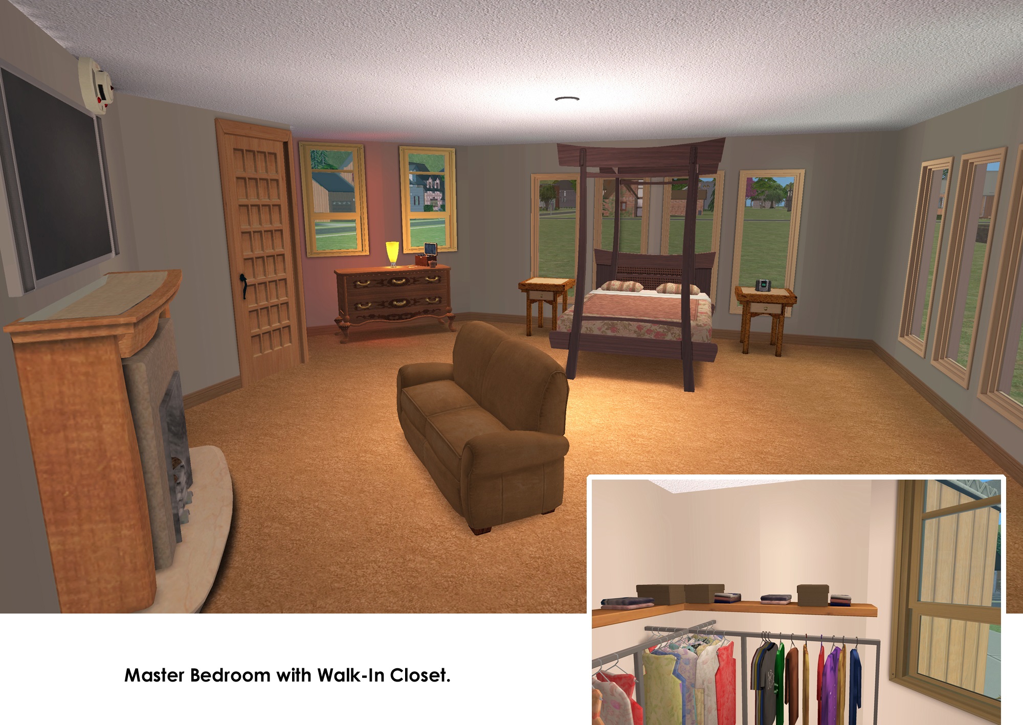 Mod The Sims - Lydia: MidCentury Modern House Design V44302 ~ 3B/2.5B ...