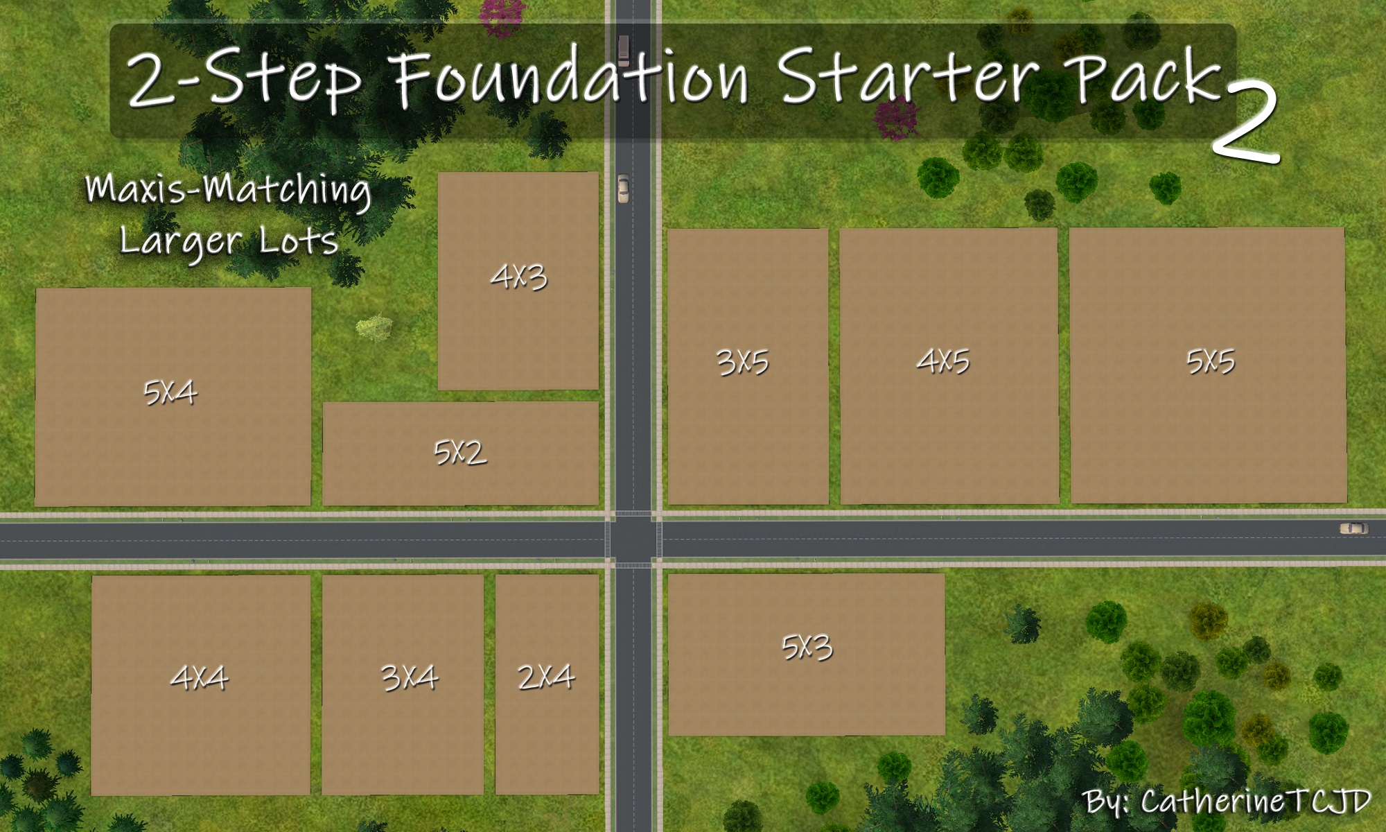 Mod The Sims - 2-Step Foundation DIY Starter Pack ~ 10 Larger Maxis ...