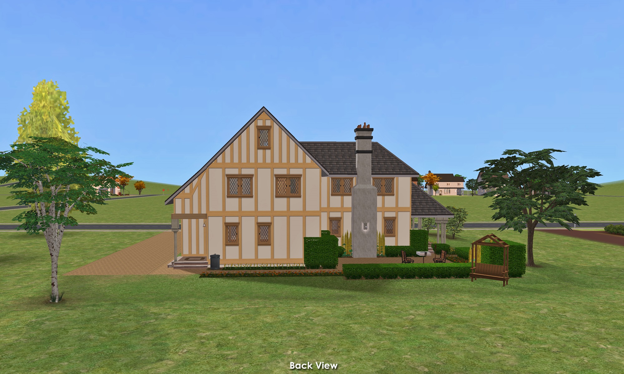 Mod The Sims - Homes of Character: House #12 - Gabled House of Half-timber