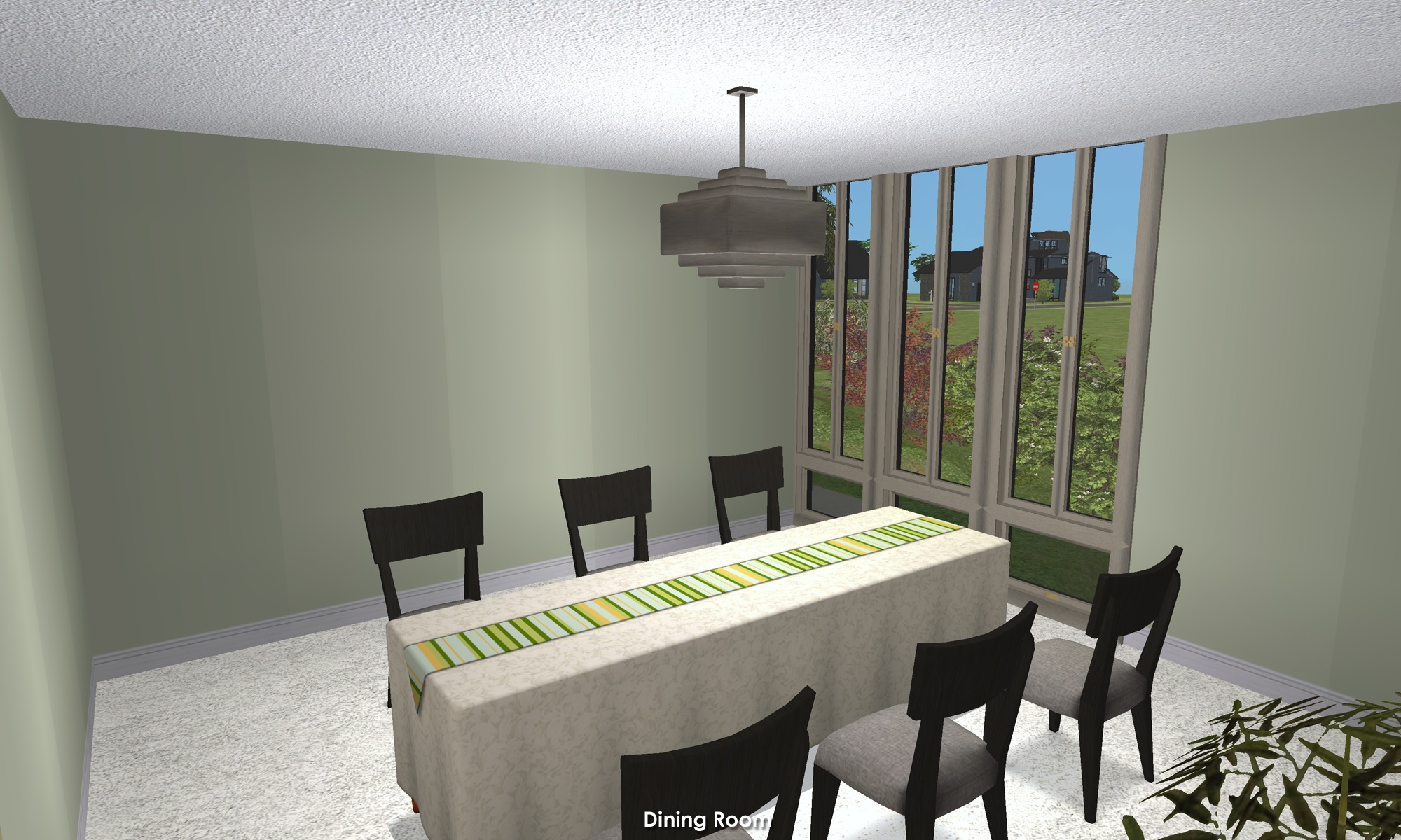 Mod The Sims - Spacious Contemporary: 3B/3B/Garage with a pond - SLOPED lot