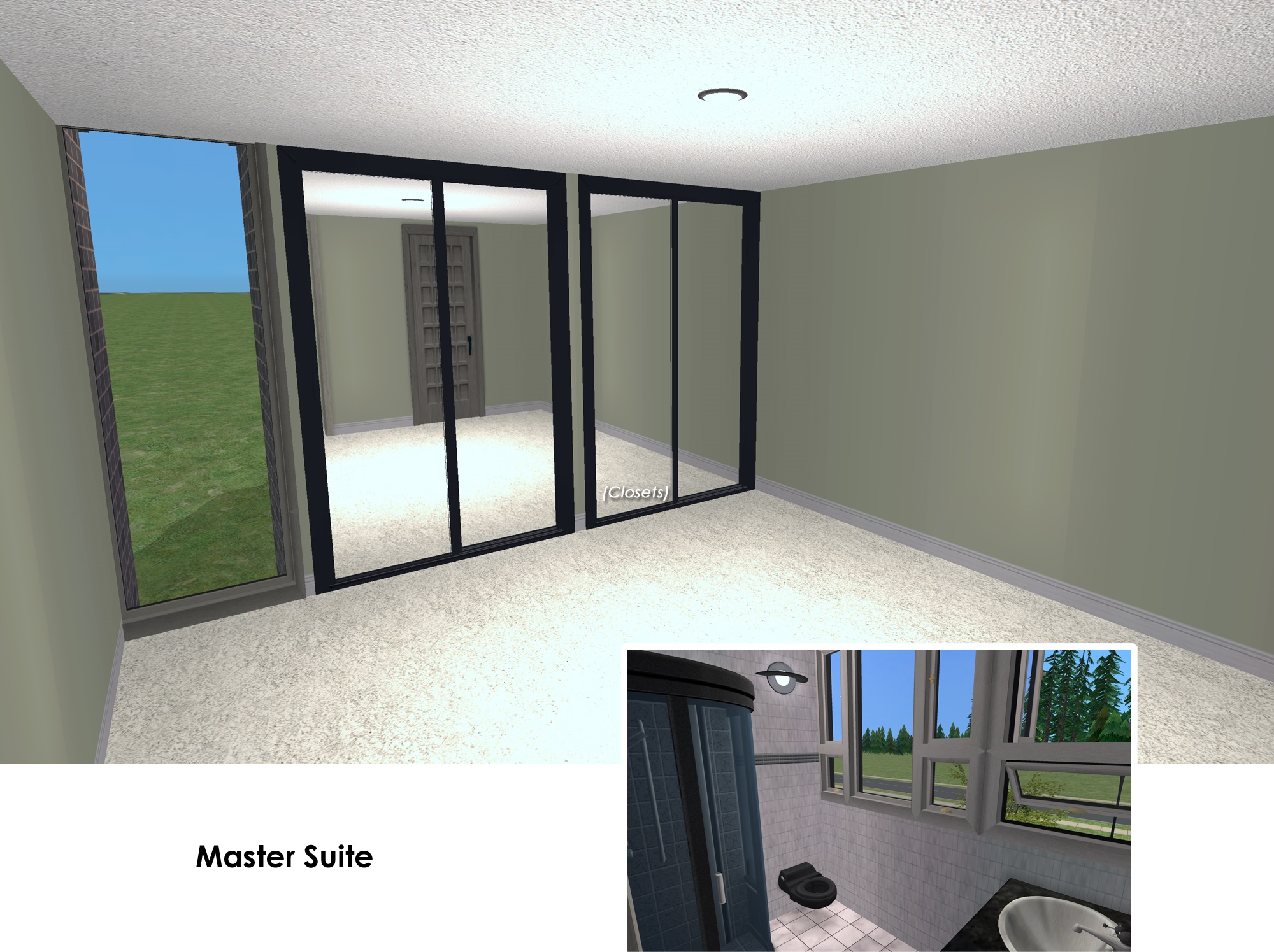 Mod The Sims - Spacious Contemporary: 3B/3B/Garage with a pond - SLOPED lot