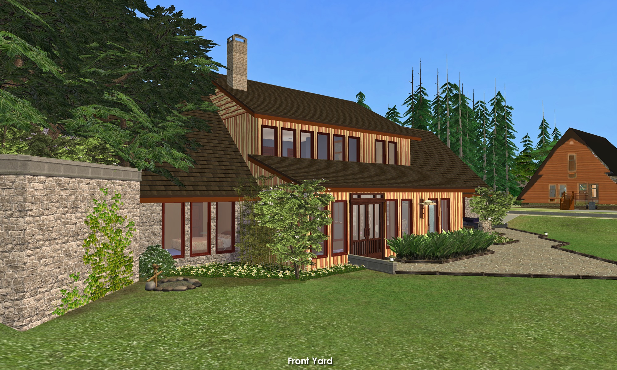 Mod The Sims - Contemporary Berm House: 4B/2.5B/WorkshopGarage with ...