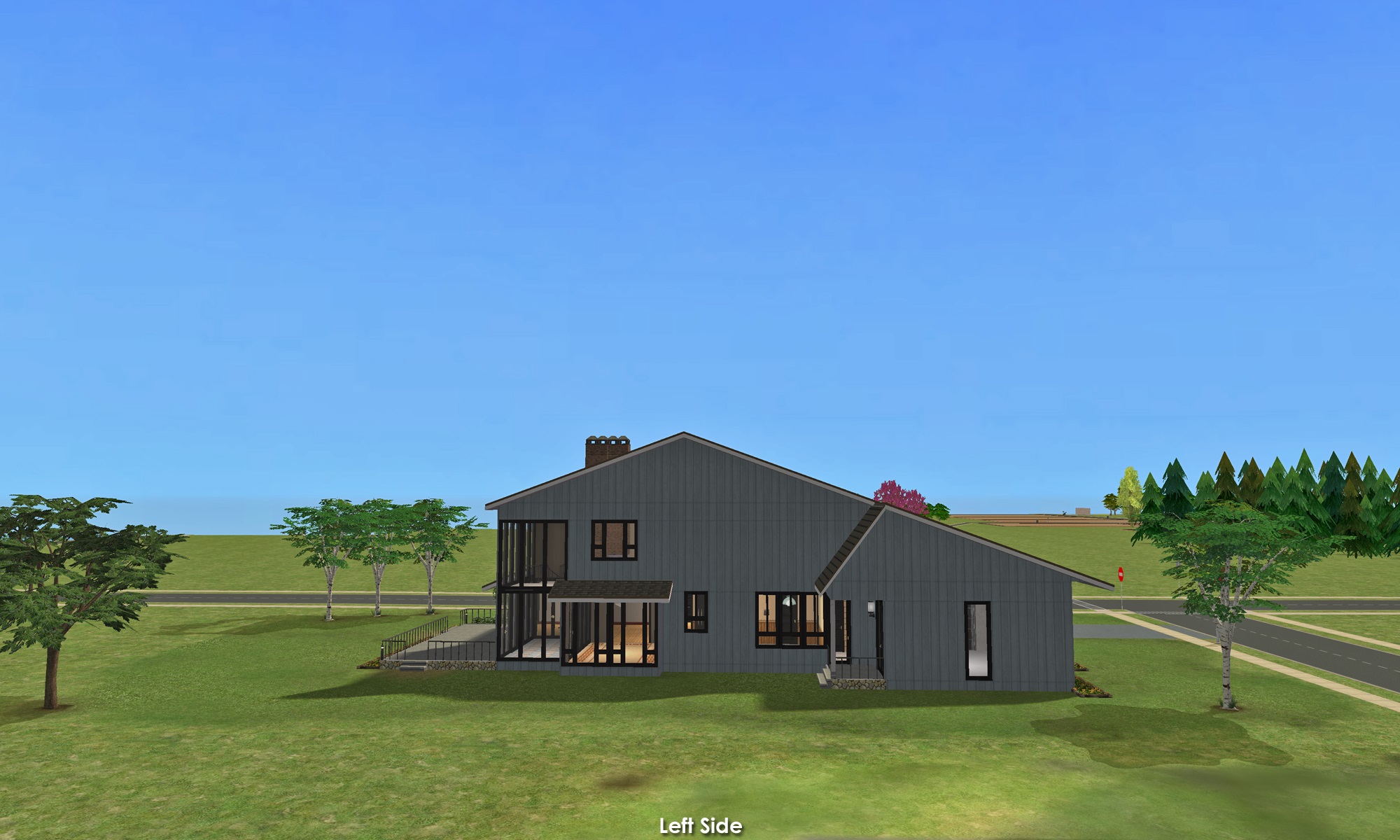 Mod The Sims - The Chandler: 4B/3.5B/Garage - CORNER lot w/2-Step ...