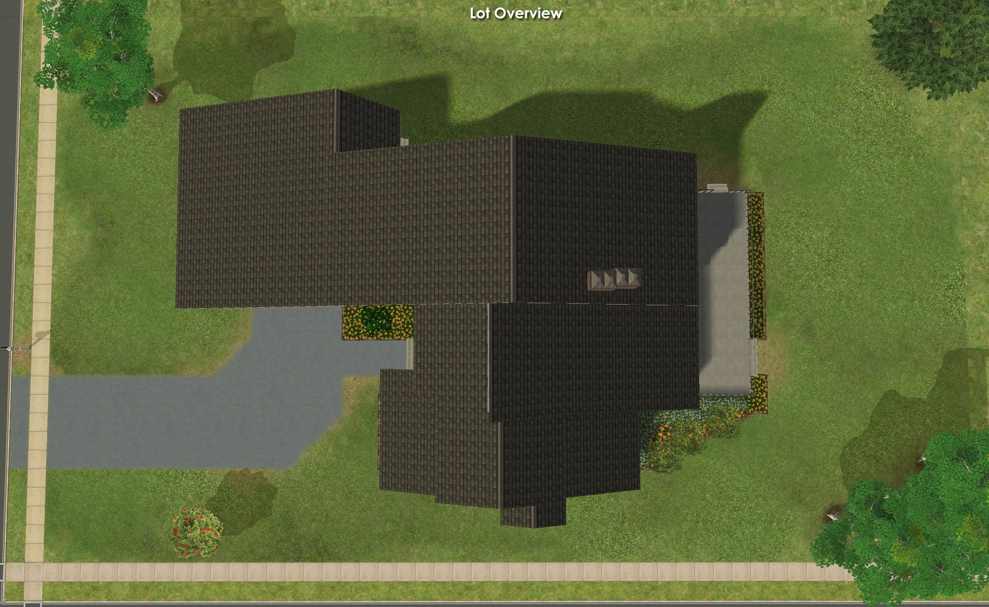 Mod The Sims - The Chandler: 4B/3.5B/Garage - CORNER lot w/2-Step ...