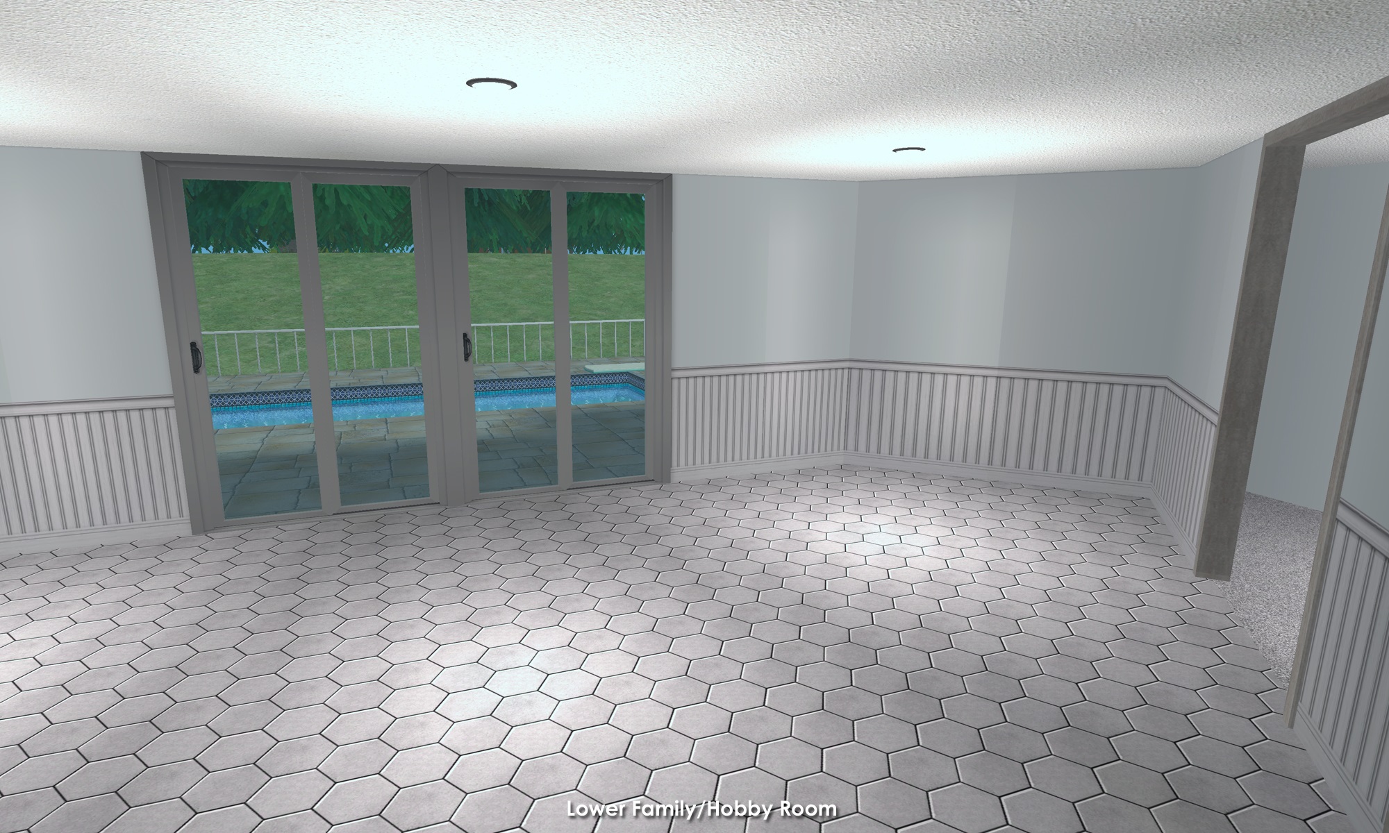 Mod The Sims - Contemporary Double Octagon House: 4B/2.5B/Driveway with ...