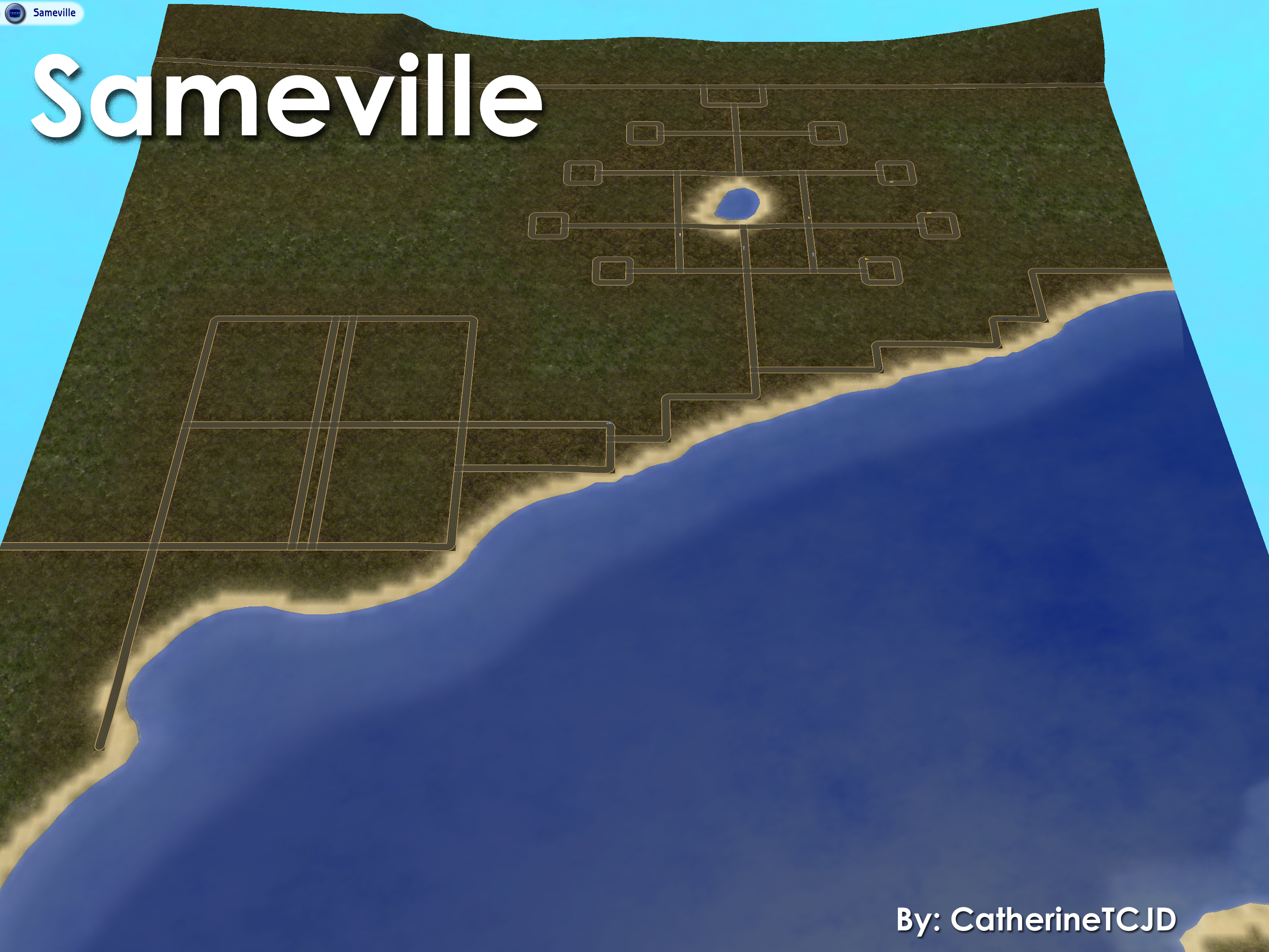 Mod The Sims - Sameville ~ a flat SC4 terrain map for you to cutomize