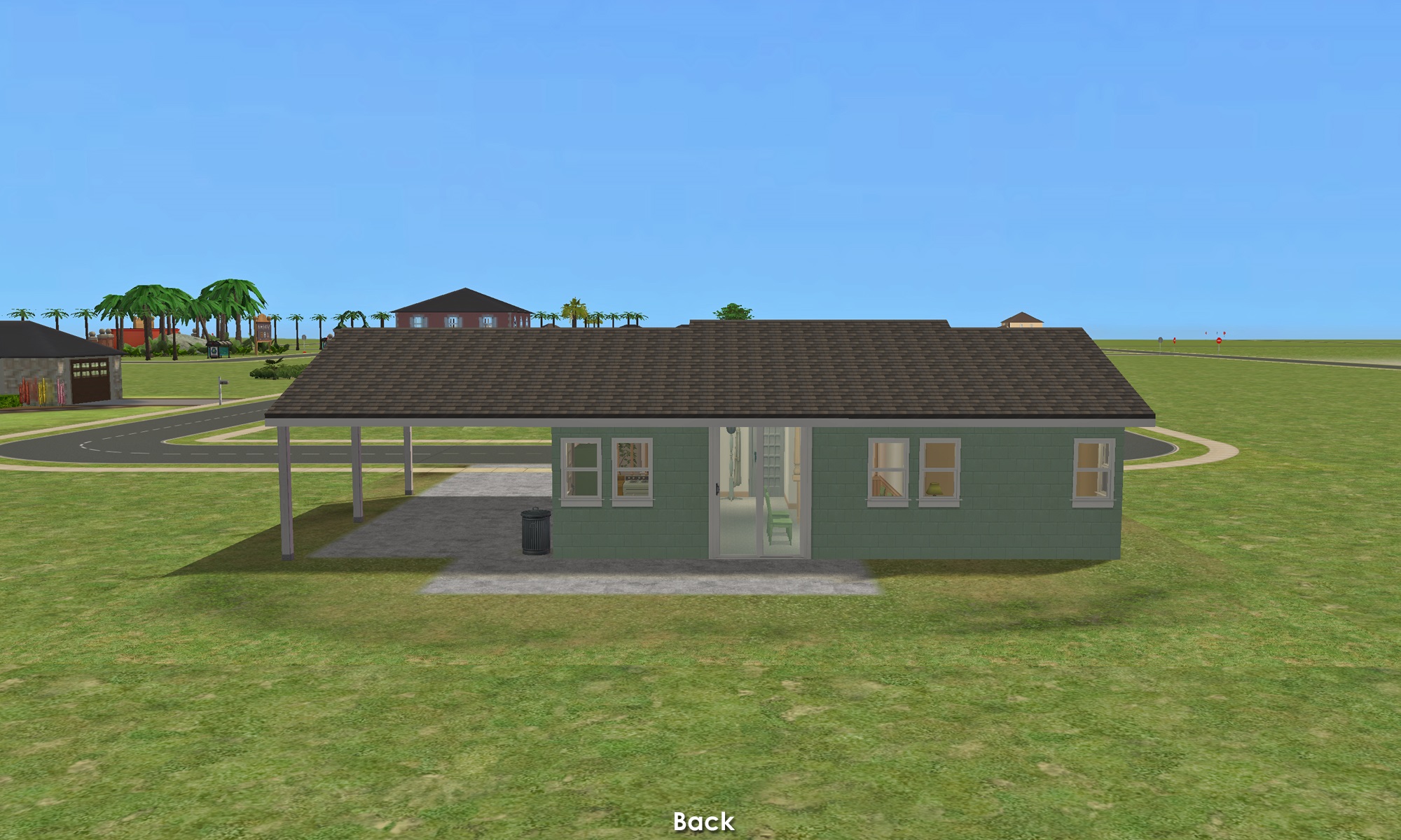 Mod The Sims - Sameville ~ House Model #4: 2B/1B/Carport STARTER ...