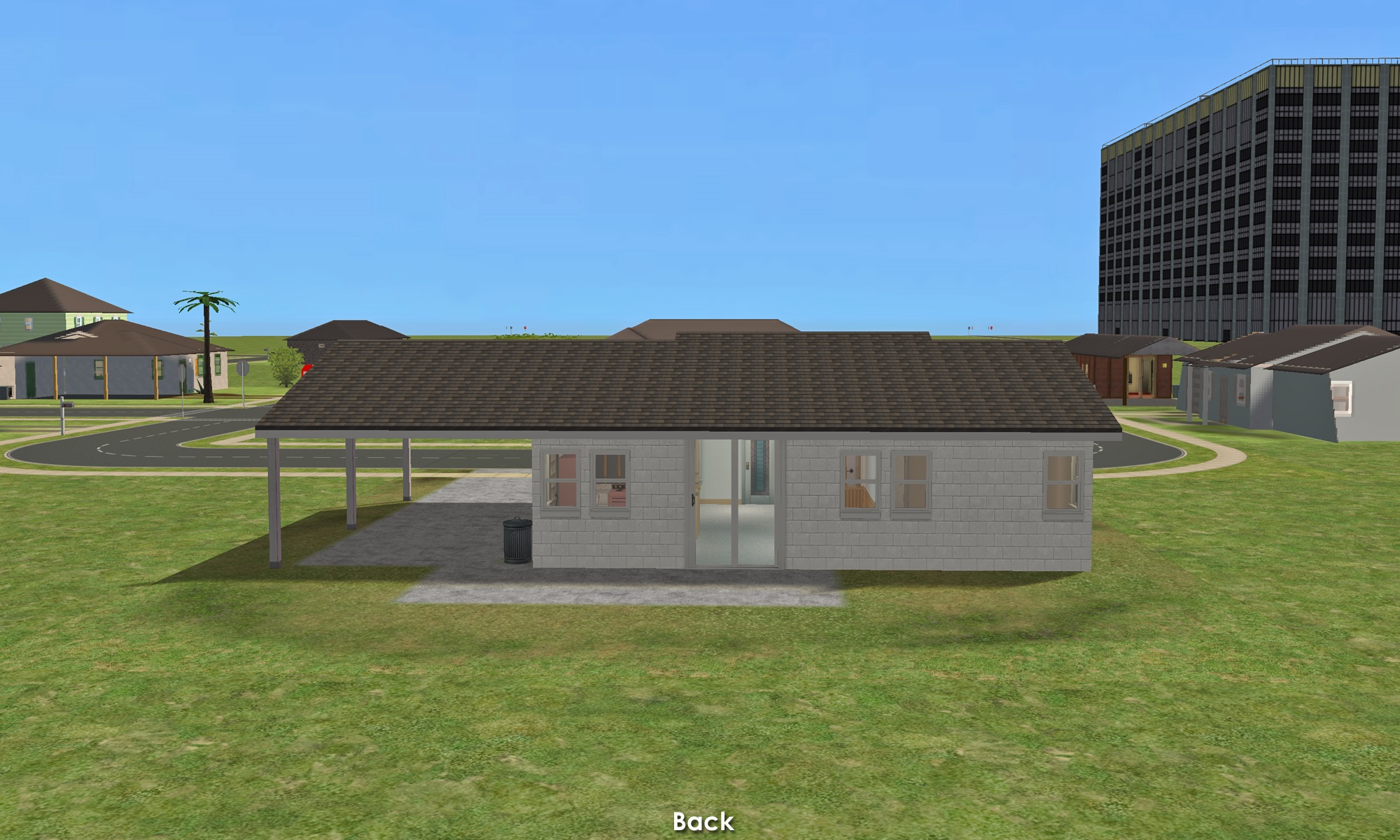 Mod The Sims - Sameville ~ House Model #4: 2B/1B/Carport STARTER ...
