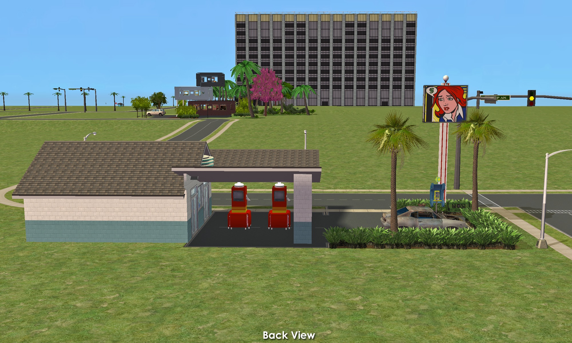 Mod The Sims - Gas-N-Go Kwik Mart ~ a Community Lot - Convenience Store