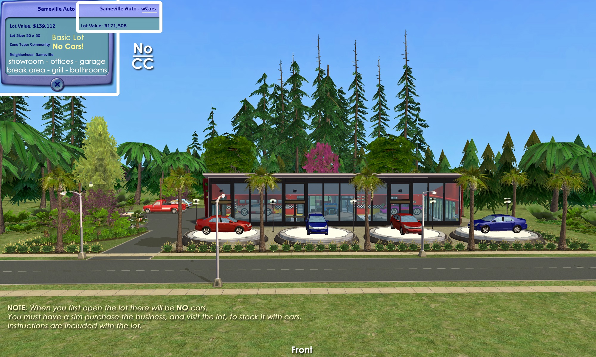 Mod The Sims - Sameville Auto ~ a Community Lot/Ownable Car Dealership ...