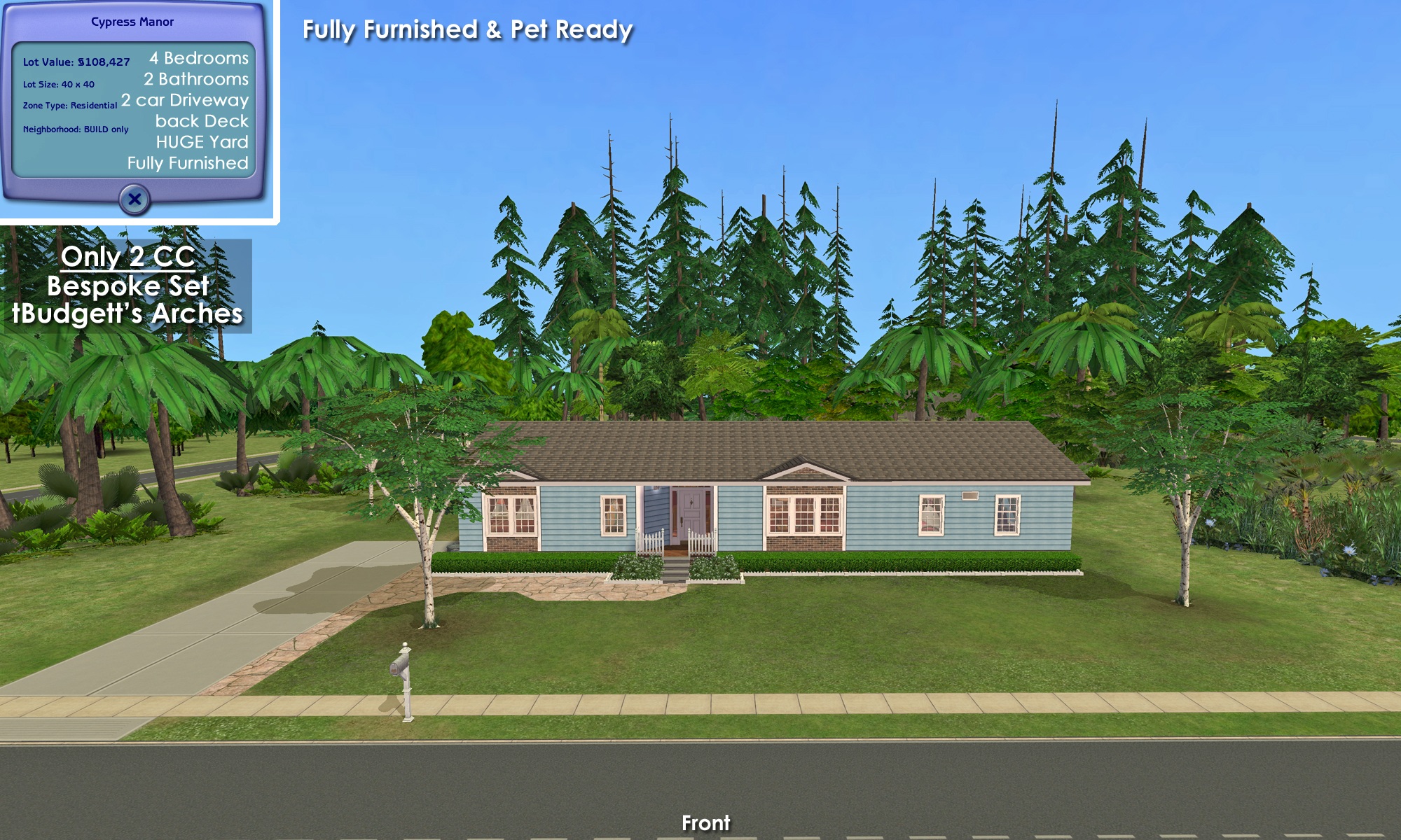 Mod The Sims - Cypress Manor: Manufactured Home with 4Beds and 2 Baths ...