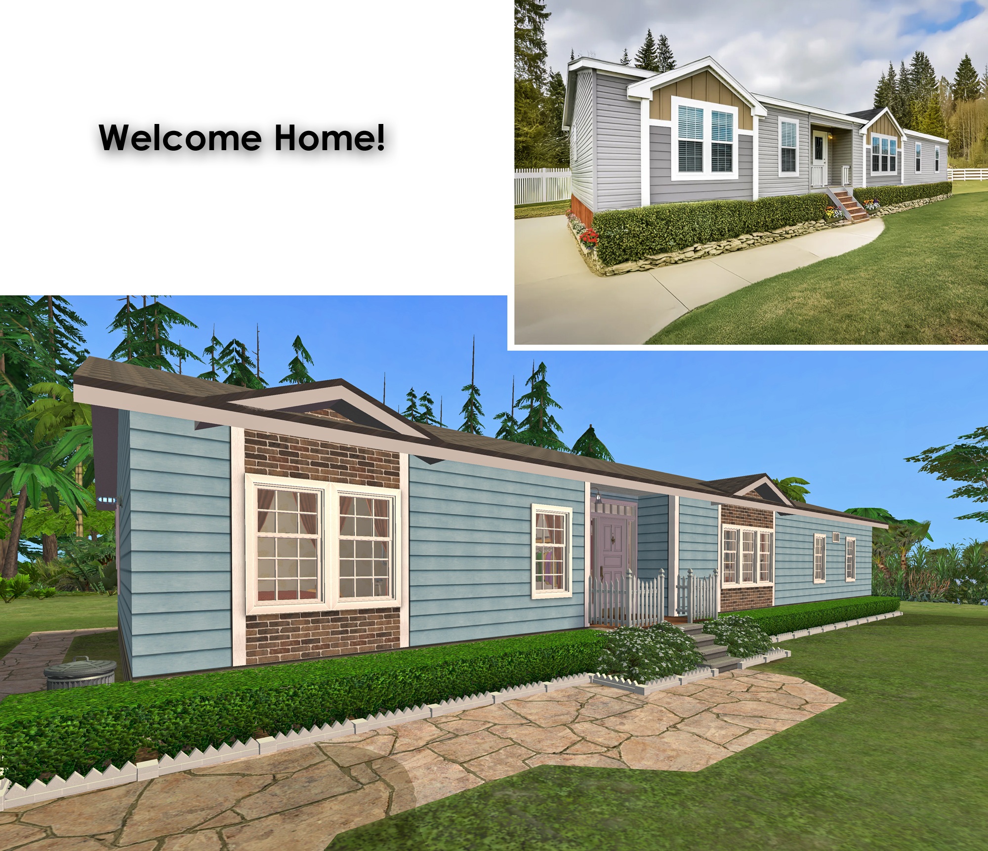 Mod The Sims - Cypress Manor: Manufactured Home with 4Beds and 2 Baths ...