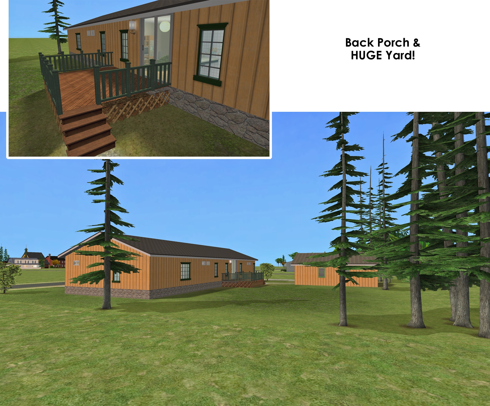 Mod The Sims - The Rainier: Manufactured Home ~ 4Bed/3Baths/2-carGarage ...