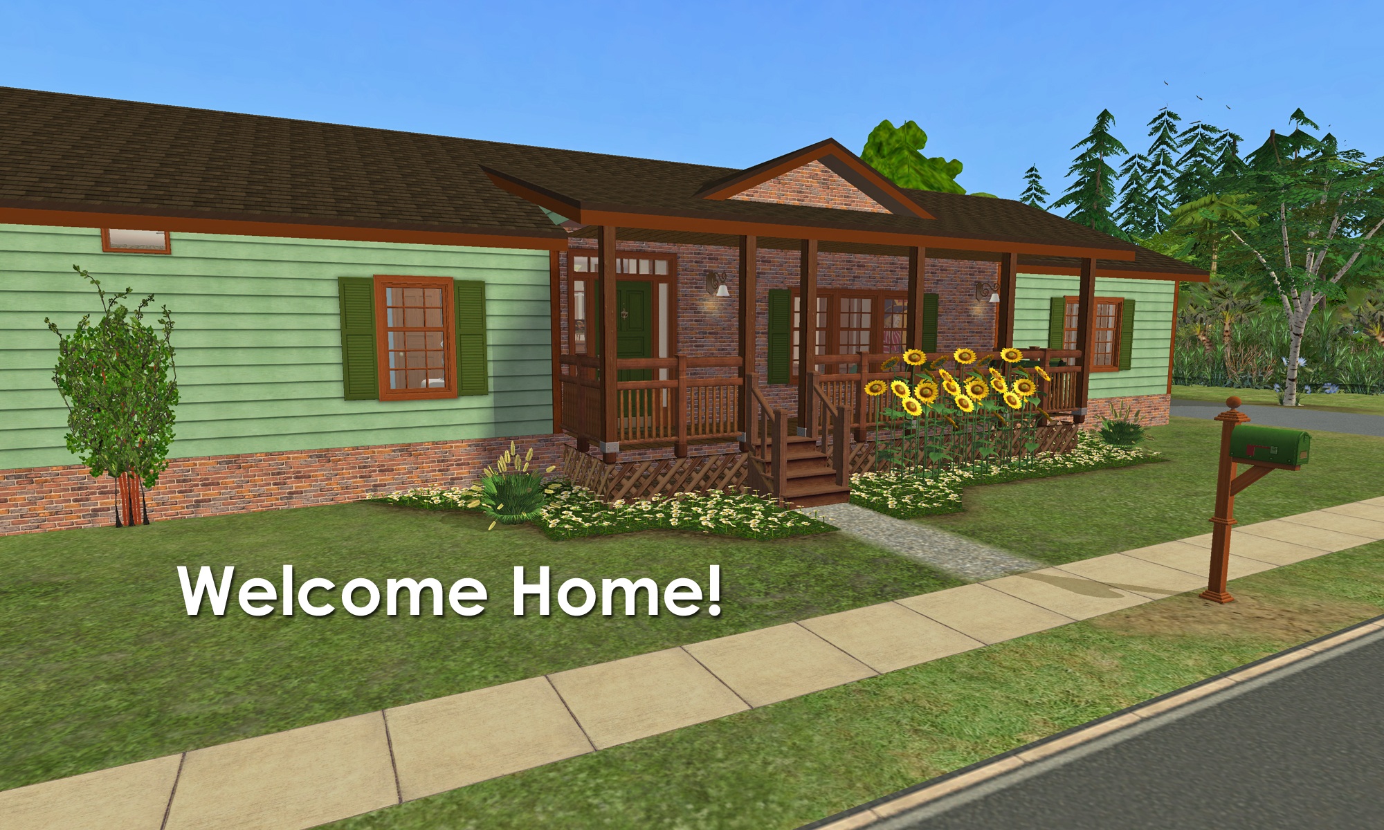 Mod The Sims - Pine Manor #0764D: Manufactured Home by Homes of Merit ...