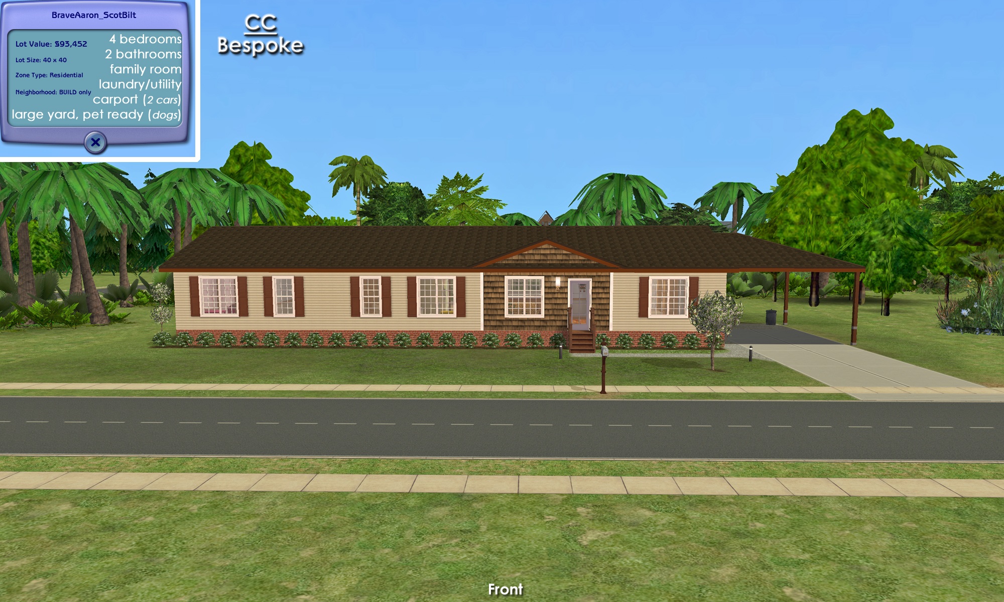 Mod The Sims - Aaron #3276449BRV: Mobile Home by ScotBilt ~ 4Bed/2Bath ...