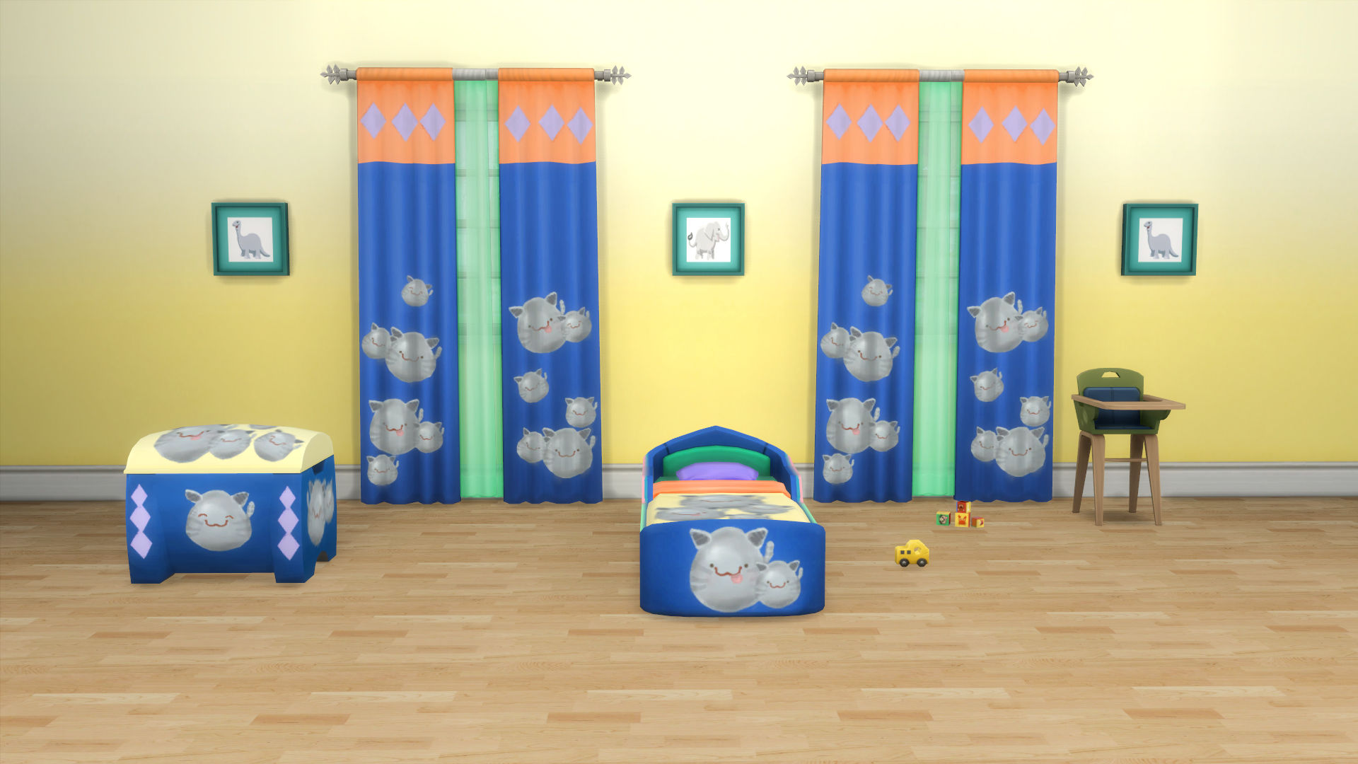 Mod The Sims - Fun Time, Sleep Time Part 2:Slimeriffic Curtains and Toy ...