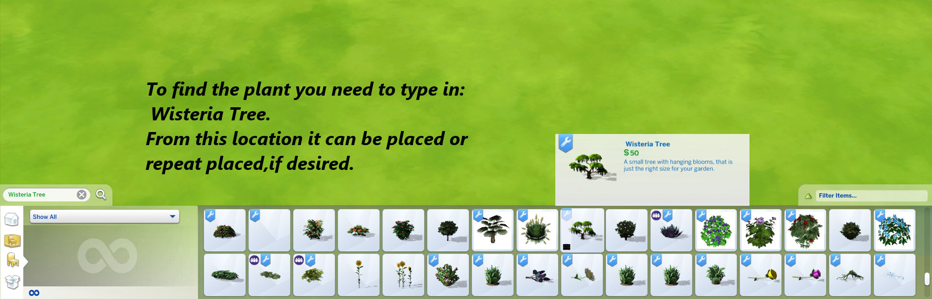 Mod The Sims - Wisteria Hysteria: Wisteria Tree