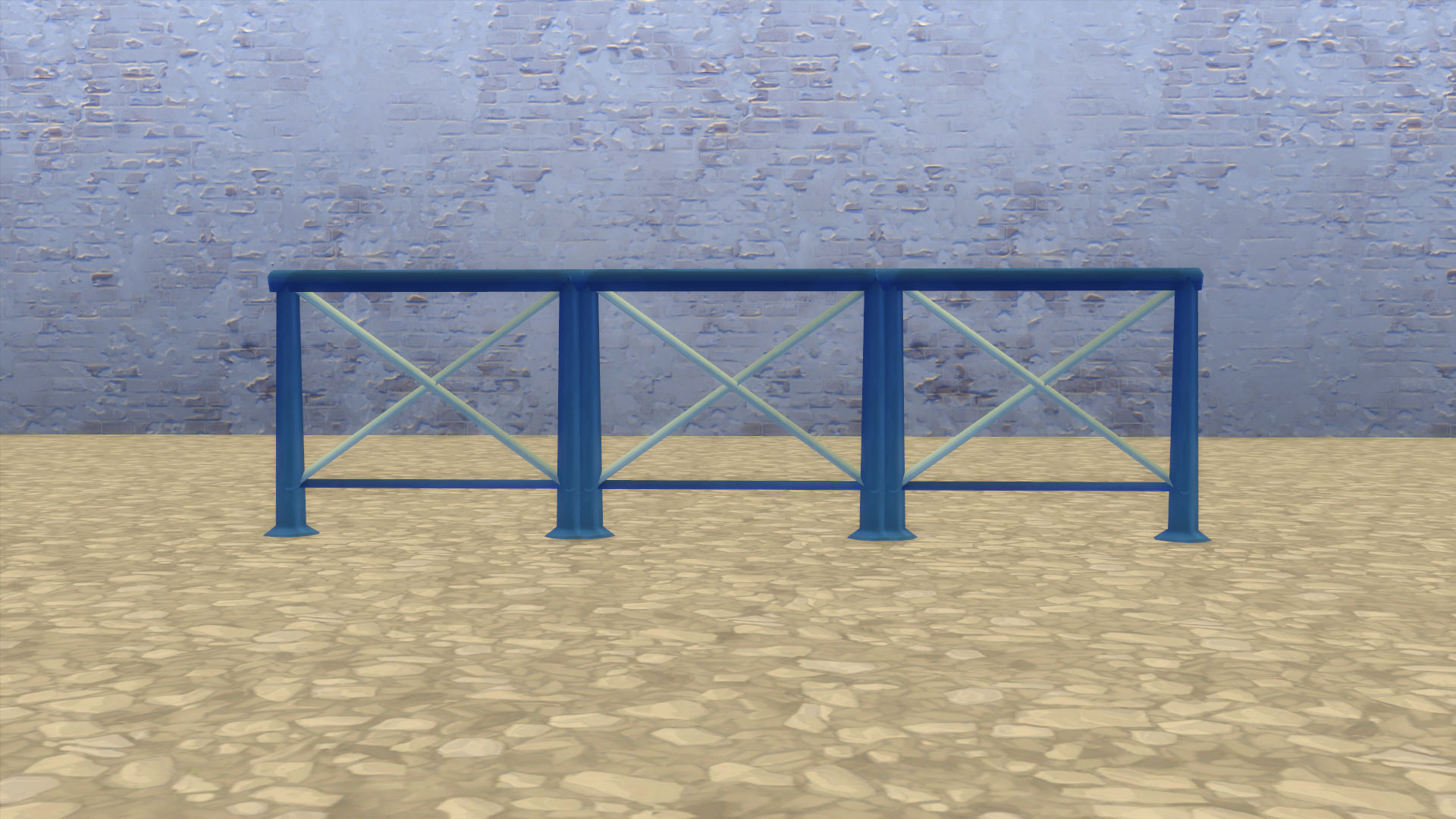Mod The Sims - Airy Metal Fencing: X Style and FourTier Fencing