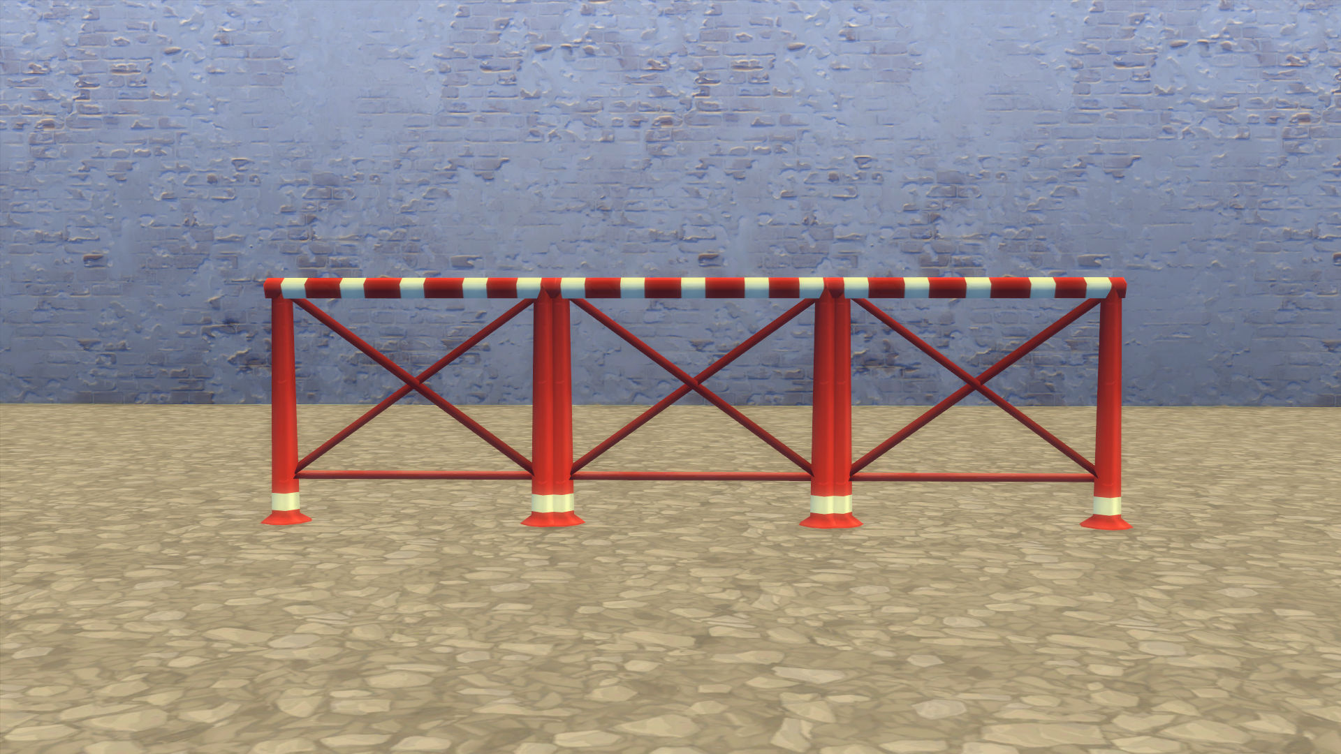 Mod The Sims - Airy Metal Fencing: X Style and FourTier Fencing