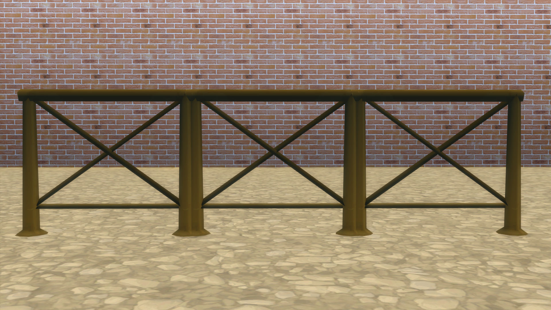Mod The Sims - Airy Metal Fencing: X Style and FourTier Fencing