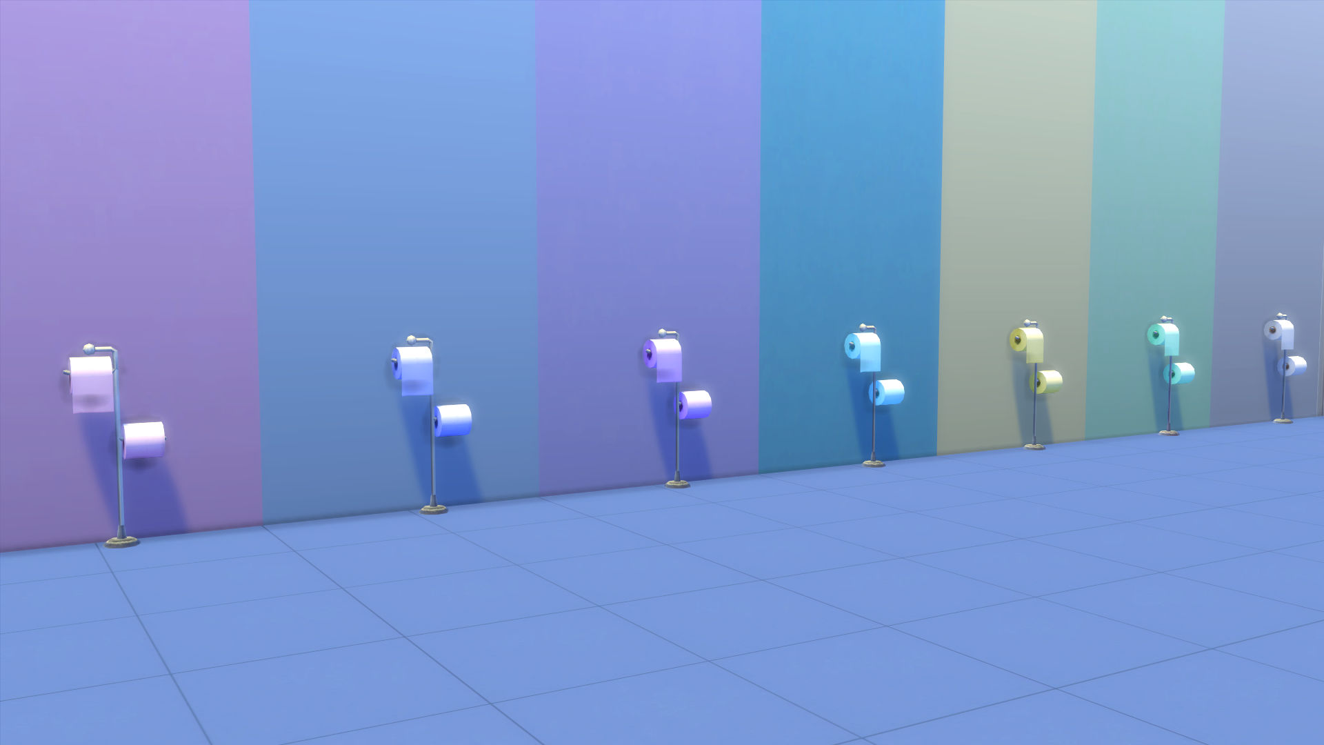 Mod The Sims - Stackable, Twin Rolls Toilet Paper Dispenser