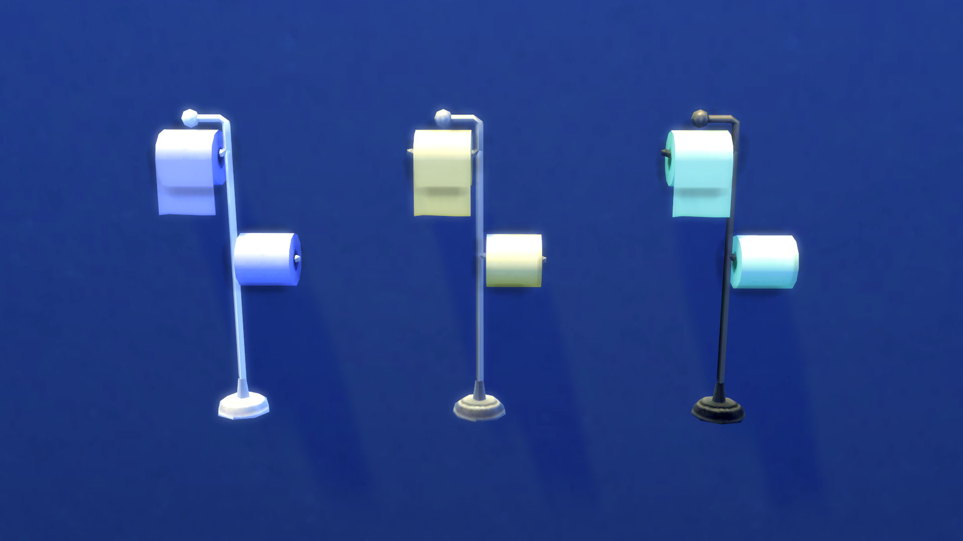 Mod The Sims - Stackable, Twin Rolls Toilet Paper Dispenser