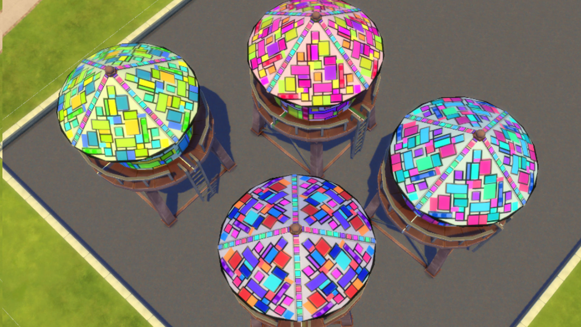 Mod The Sims - Rooftop Water Towers