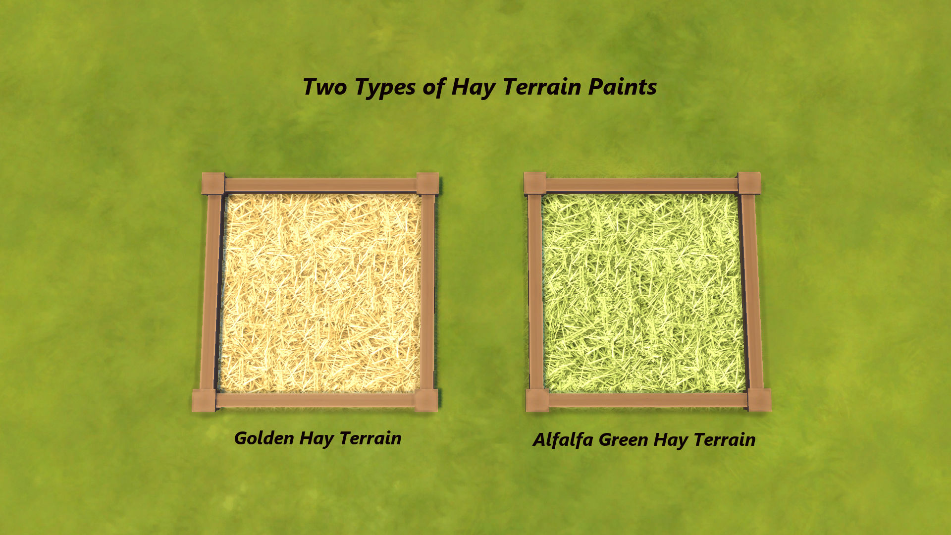 Mod The Sims - Farm and Orchard III: Gold and Alfalfa Green Hay ...