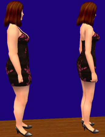 Mod The Sims - New Mesh- Curvy Girl Dress
