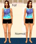 Mod The Sims - New Mesh- Curvy Girl, with stages for Normal, Fat, and ...