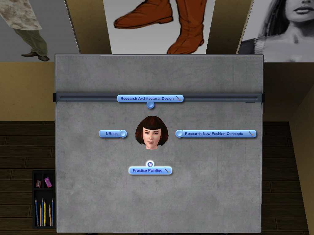 Mod The Sims - Faster Drafting Table Sketches & Paintings