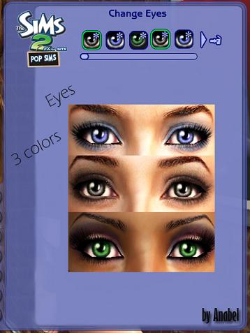 Mod The Sims - 3in1 Eyes