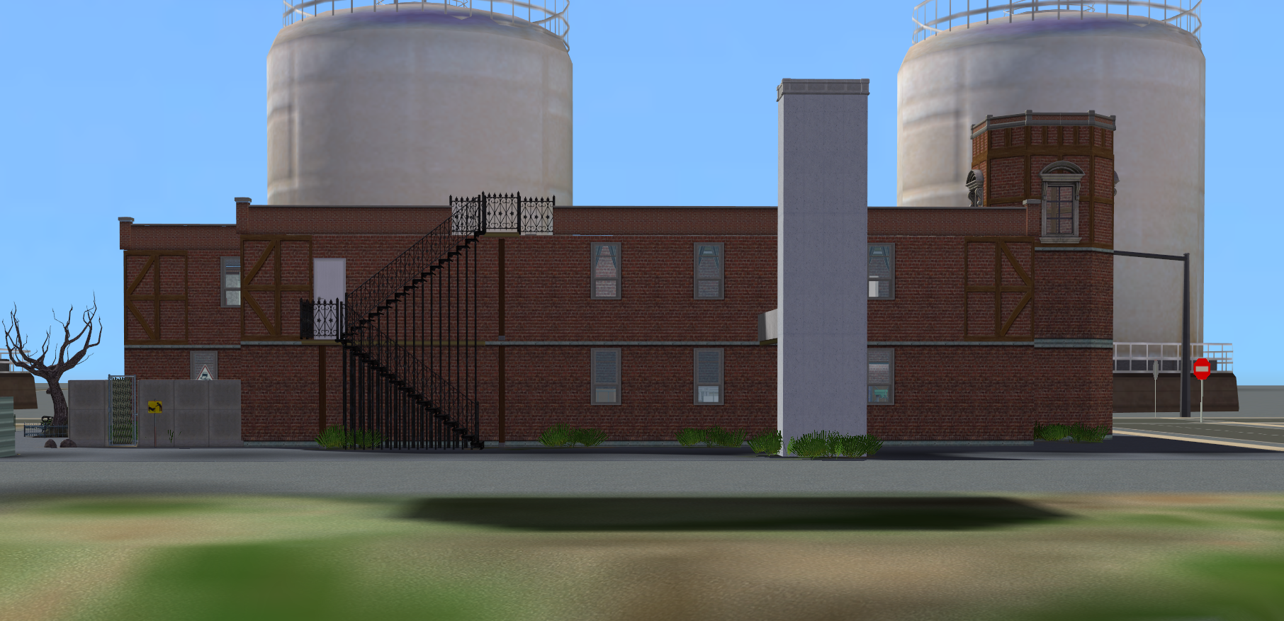 Mod The Sims - Old Abandoned Factory - CC FREE!