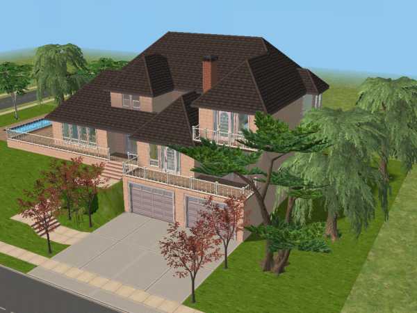 Mod The Sims - Two garages & basement pool