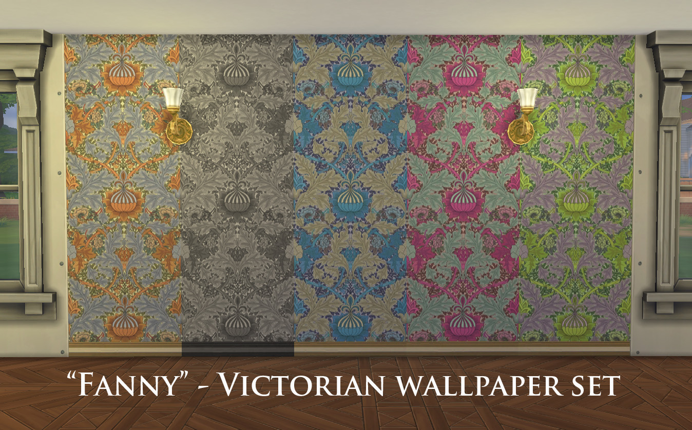 Mod The Sims - Fanny - Victorian Wallpaper Set