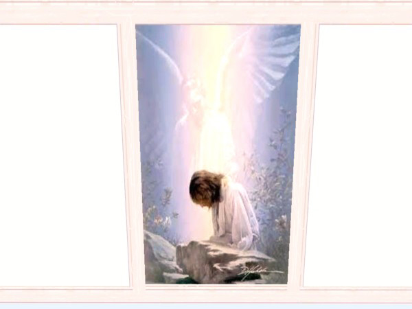 Mod The Sims - Jesus Praying - Set of Matching Wallpapers