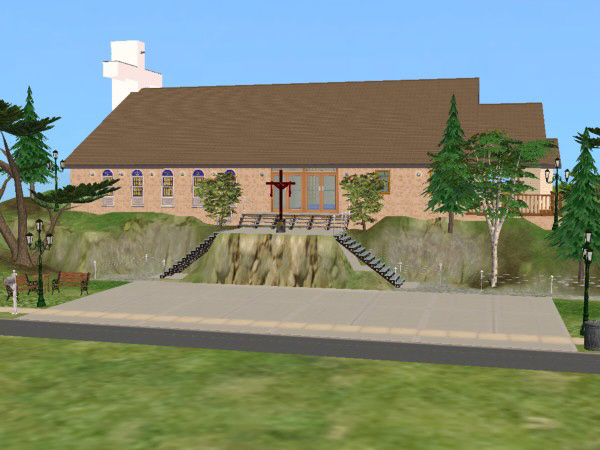 Mod The Sims - Church On a Hill - residential church