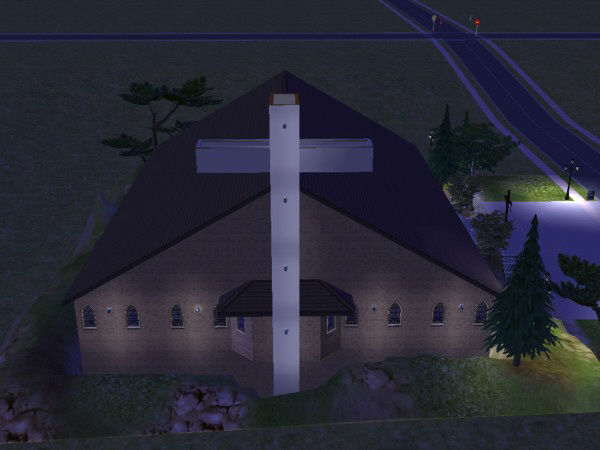 Mod The Sims - Church On a Hill - residential church
