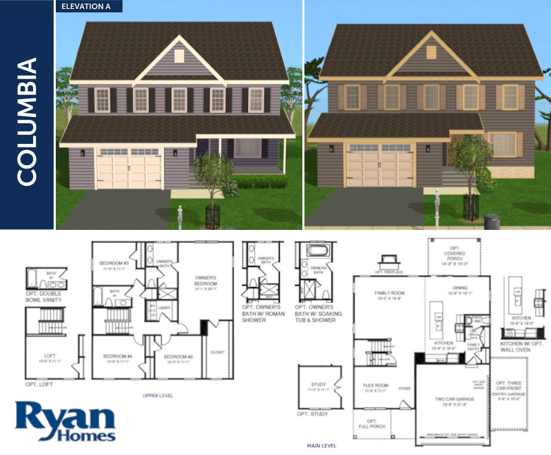 Ryan Homes Verona Model Floor Plan - Homemade Ftempo