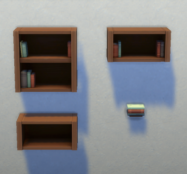 Mod The Sims - Book Nook Shelves for Hobbies and Business