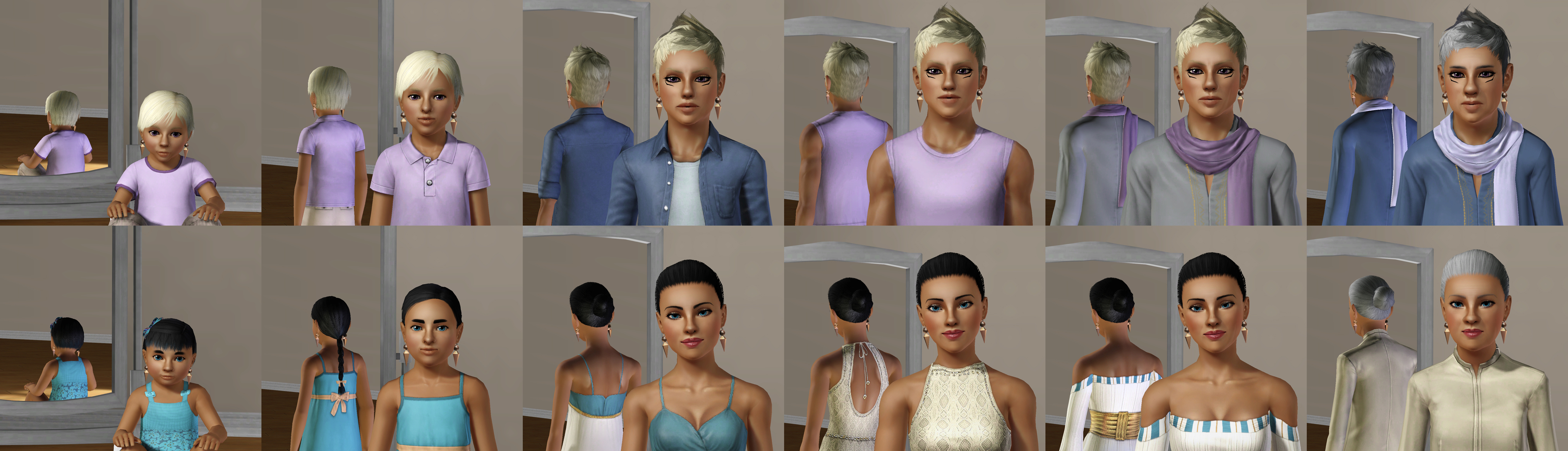 Mod The Sims - Marik Isthar's Obelisk Earrings from YuGiOh